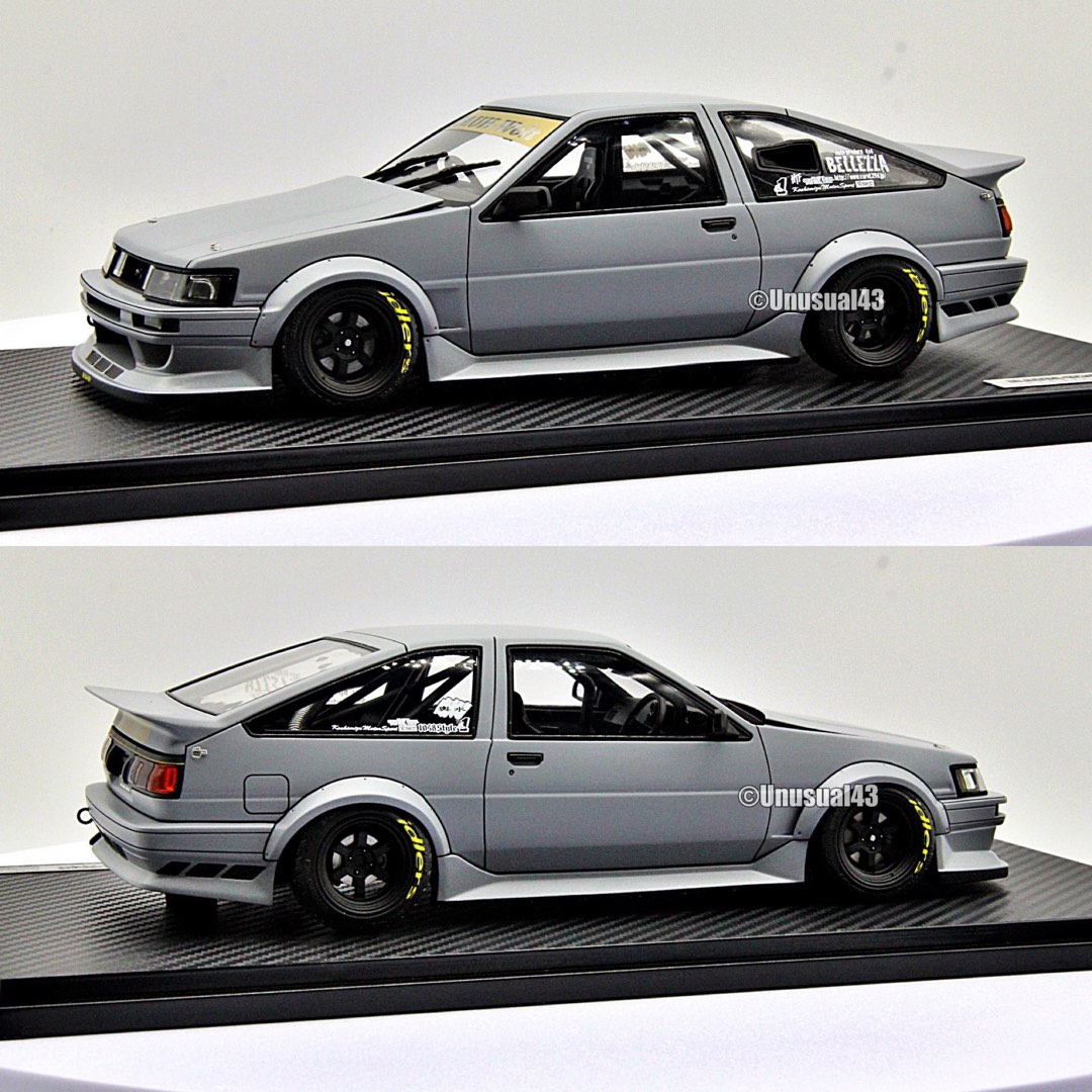 1/18t Ignition Model RWB AE86 Matt Grey, Hobbies & Toys, Toys & Games ...
