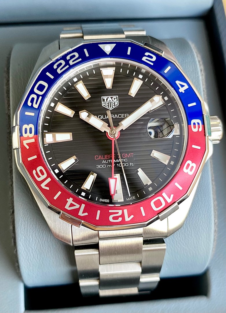2019 Tag Heuer Aquaracer GMT Calibre 7 Ref. WAY201T.BA0927, Luxury ...