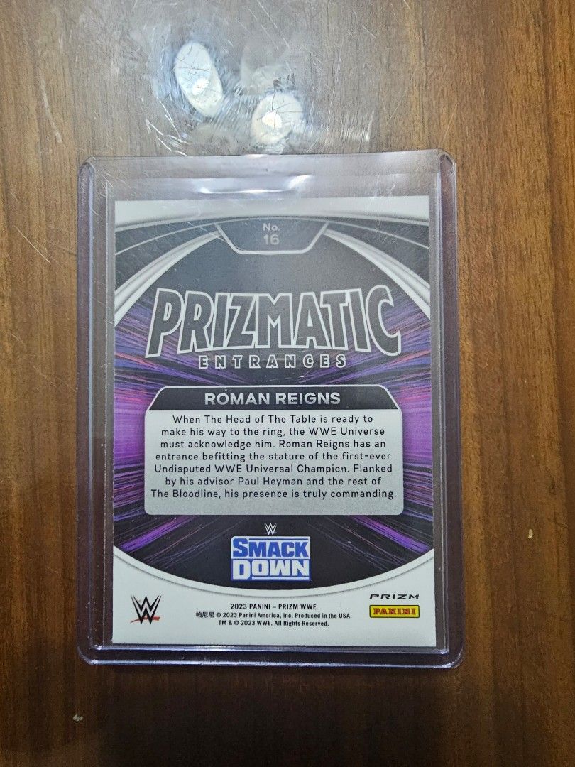 2023 Panini Prizm WWE Prizmatic Entrances Undercard Roman Reigns Disco ...