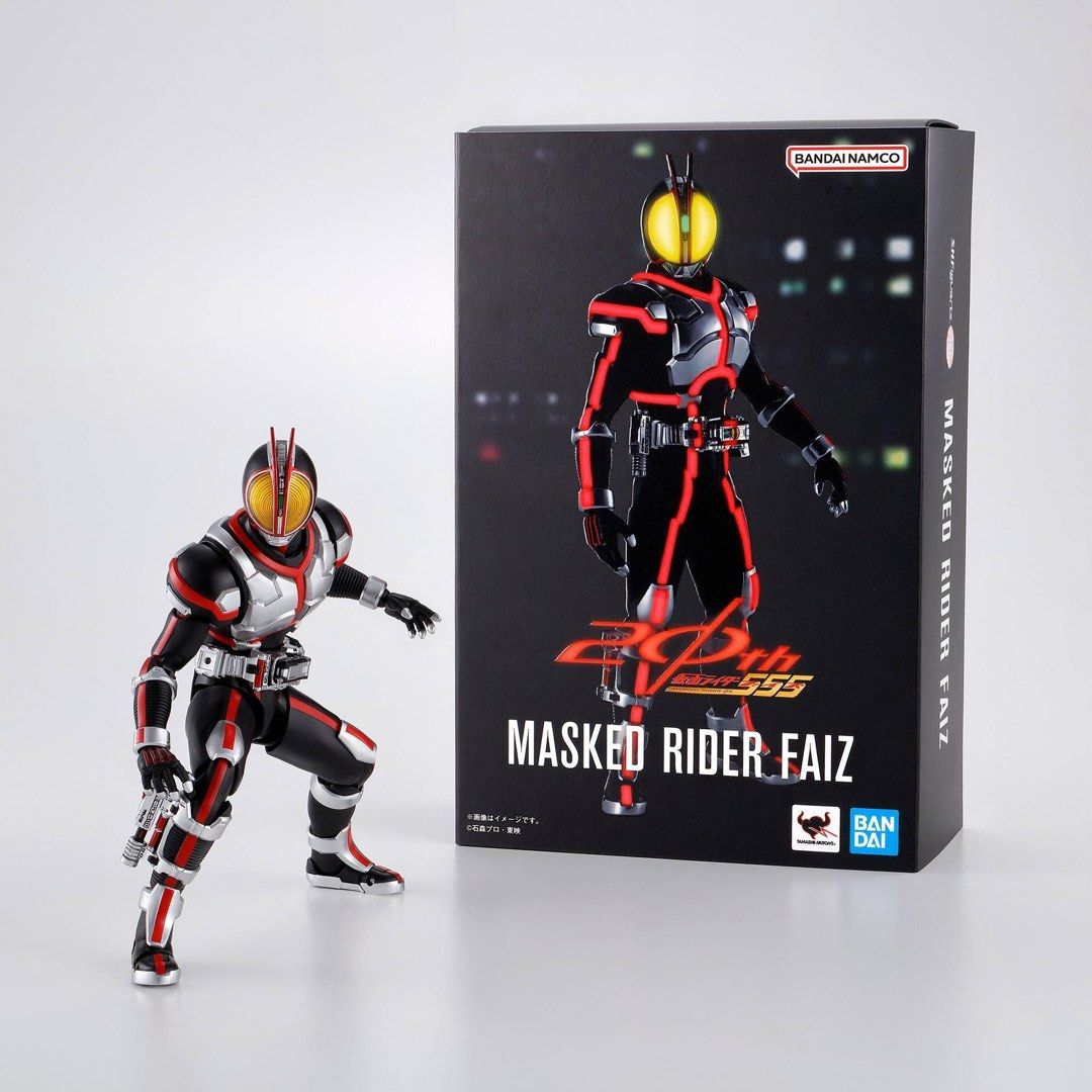 特典版 日版 真骨雕 555 Masked Rider Faiz 幪面超人555 Kamen Rider 乾巧 SHF S.H.Figuarts 會場限定 封套, 預購 - Carousell
