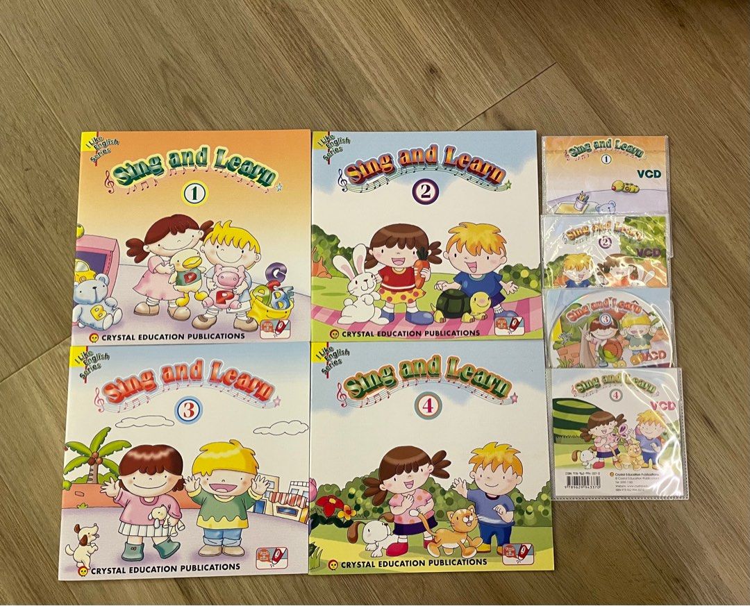 全新 Sing and Learn 1-4 with VCD, 興趣及遊戲, 書本 & 文具, 教科書 - Carousell