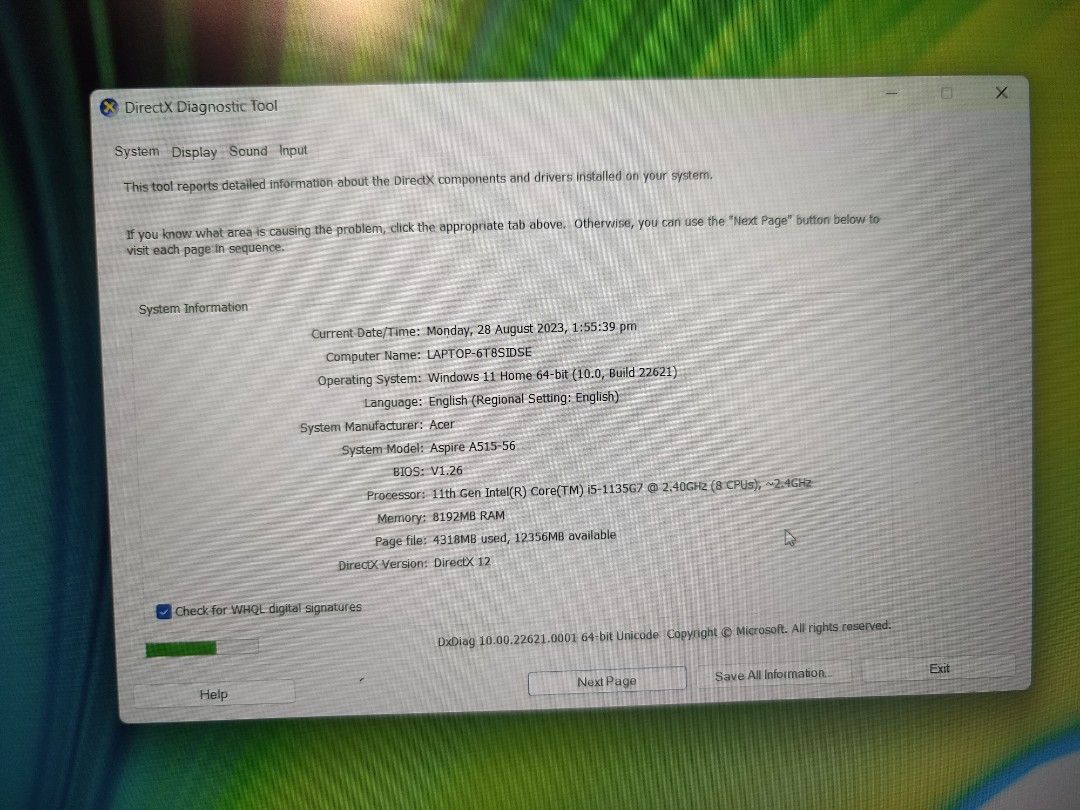 Acer Aspire 5 Everyday laptop/ 15.6"/ i5-11th gen/ 8gb ram/ 512gb ssd ...