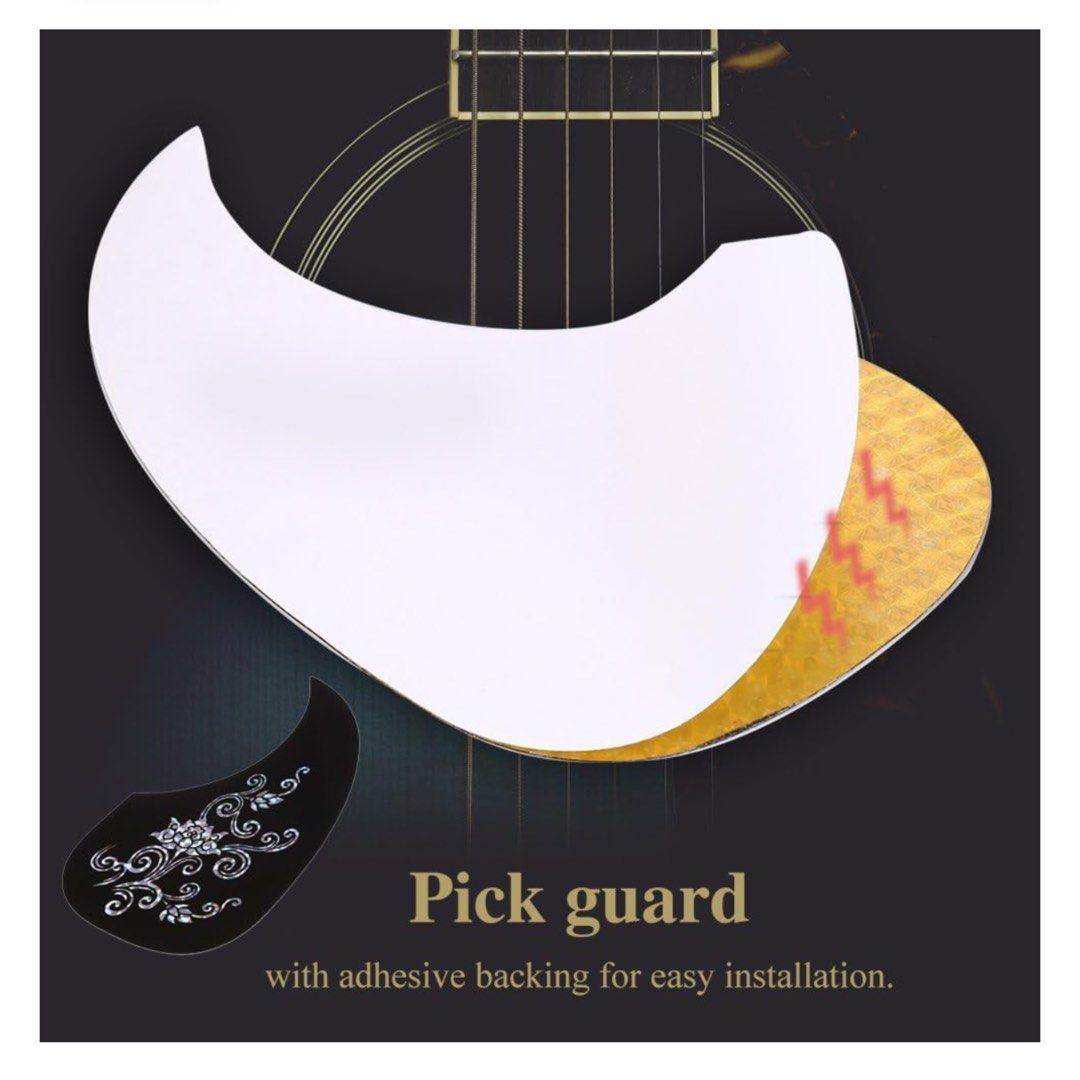 Acoustic Guitar pick guard sticker, Hobbies & Toys, Music & Media ...