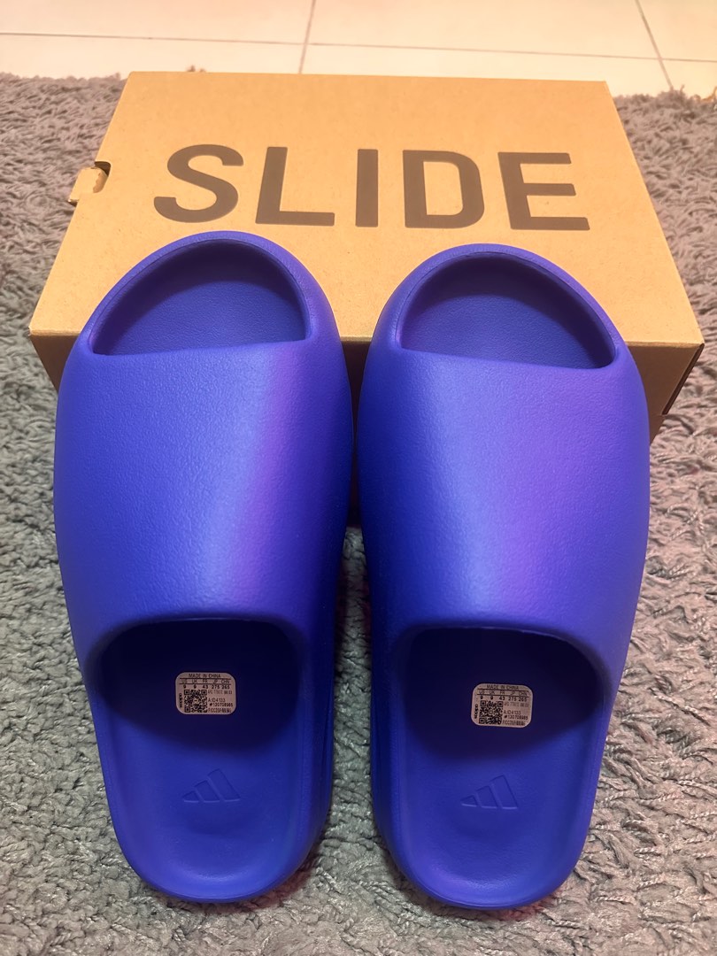 Adidas Yeezy Slide Azure, Men's Fashion, Footwear, Flipflops and Slides ...