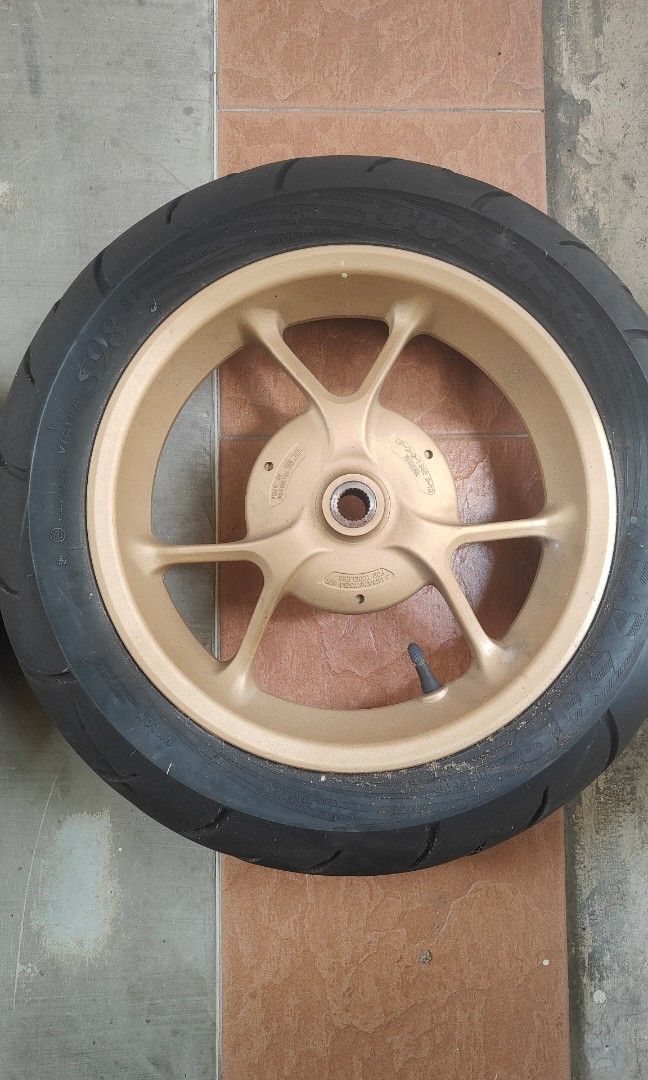 Aerox Stock Original Rim, Motorcycles, Motorcycle Accessories on Carousell