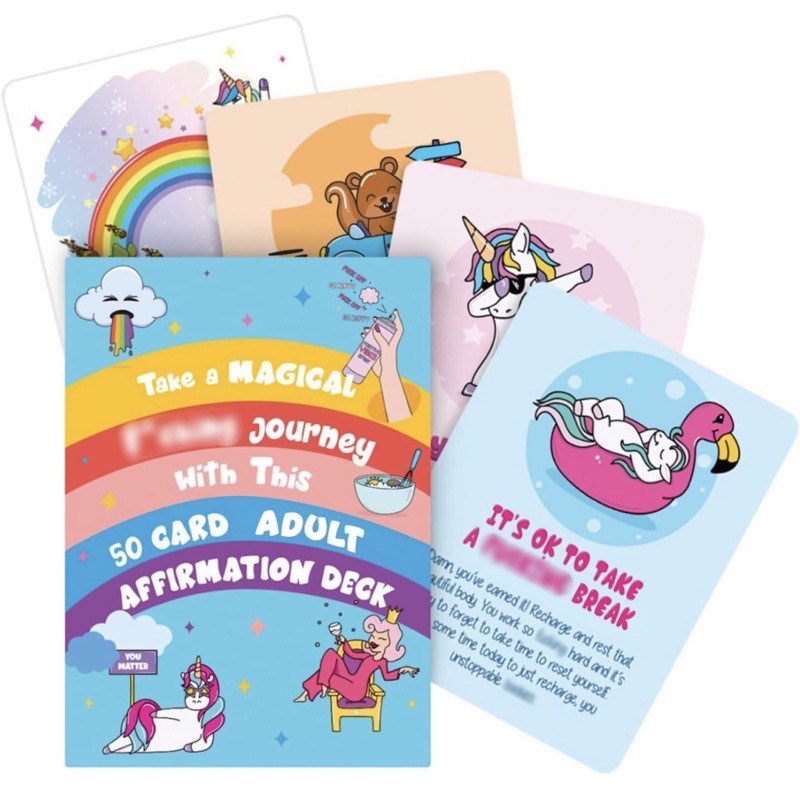 Affirmies Profanity Affirmation Cards Deck, Hobbies & Toys, Toys ...