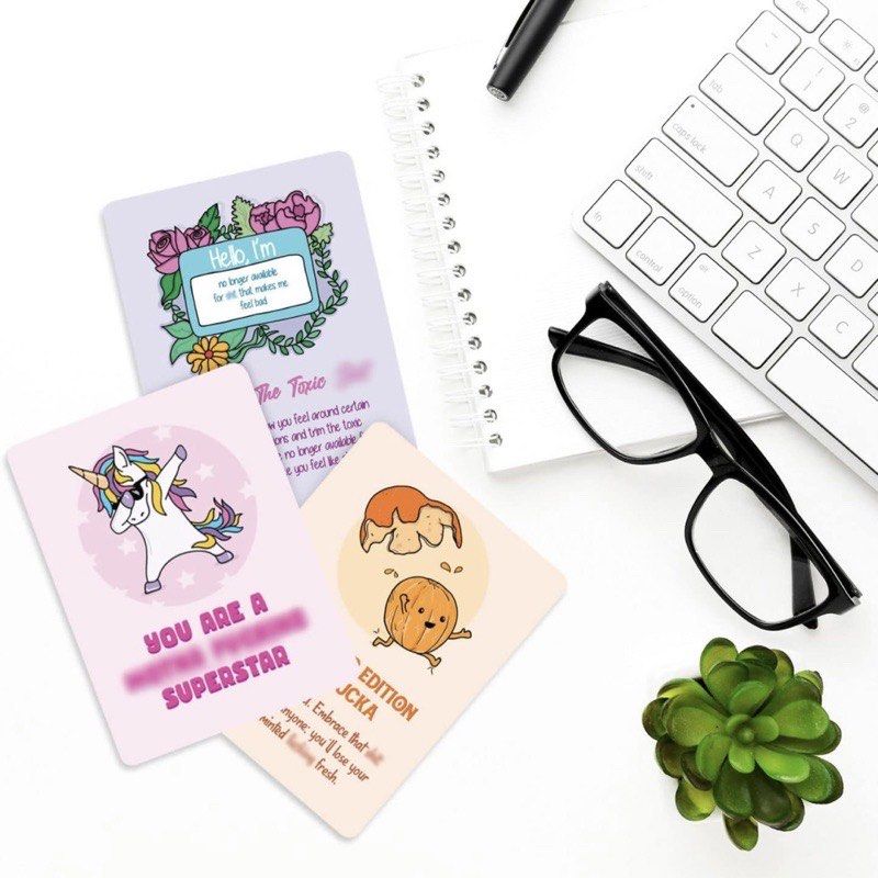 Affirmies Profanity Affirmation Cards Deck, Hobbies & Toys, Toys ...