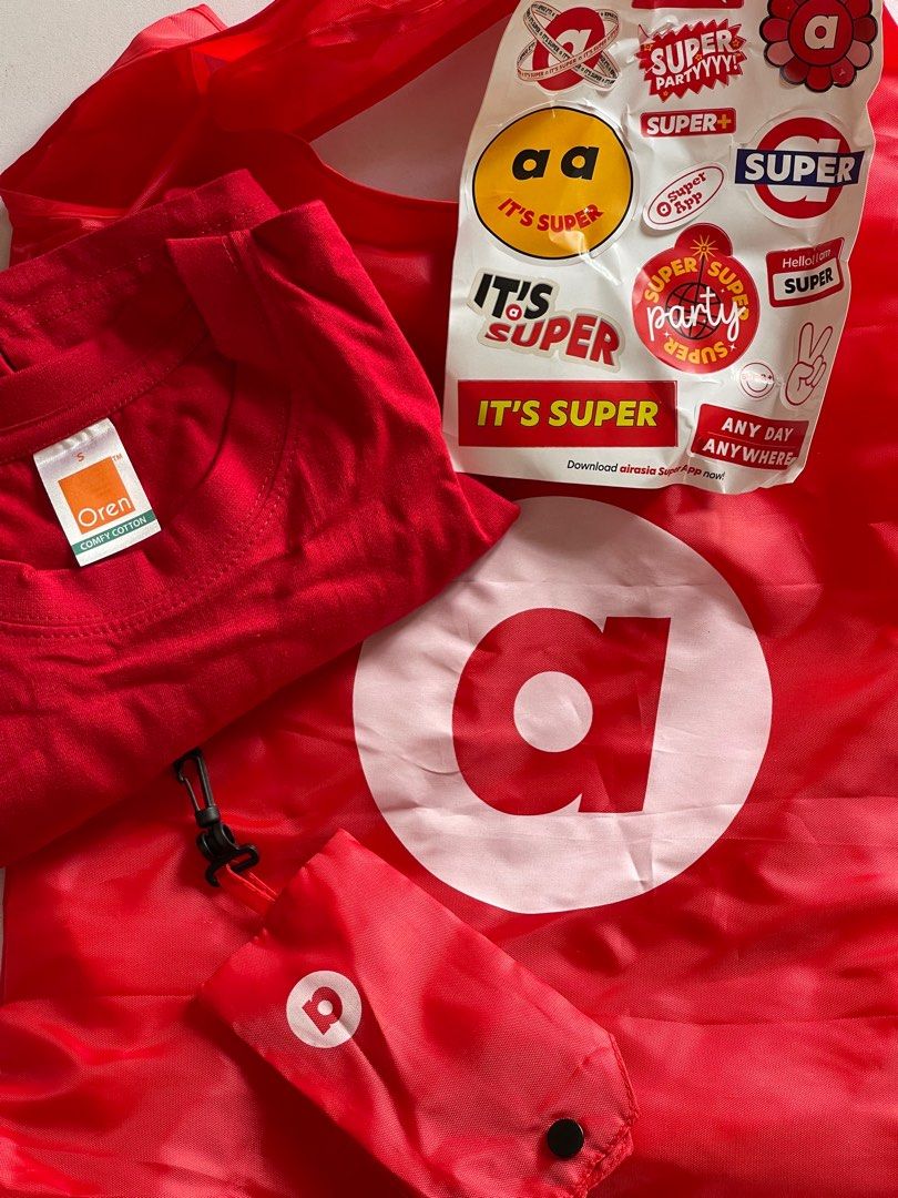 Exclusive AirAsia Superapp shirt and merchandise, Men's Fashion, Tops ...