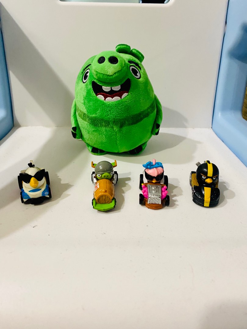 Angry Birds cars + Soft Toy, Hobbies & Toys, Toys & Games on Carousell