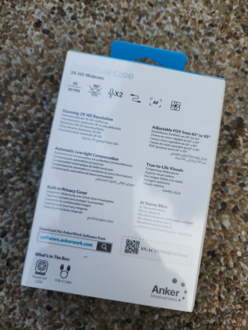 Anker PowerConf C200 2k HD Webcam, Computers & Tech, Parts ...
