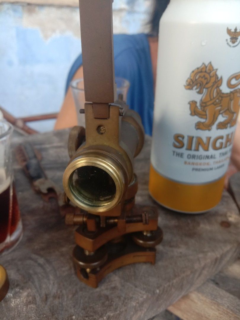 Antique Brass Top Bubble Dumpy Level 7", Hobbies & Toys, Collectibles ...