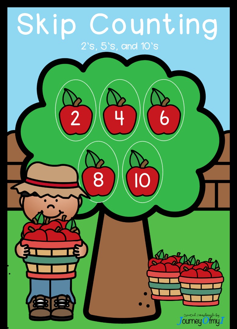 Apple Tree - Skip Counting File Folder, Hobbies & Toys, Toys & Games on ...