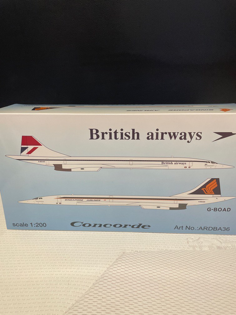 ARD/Inflight 1/200 Singapore/British Airways Concorde G-BOAD full die ...