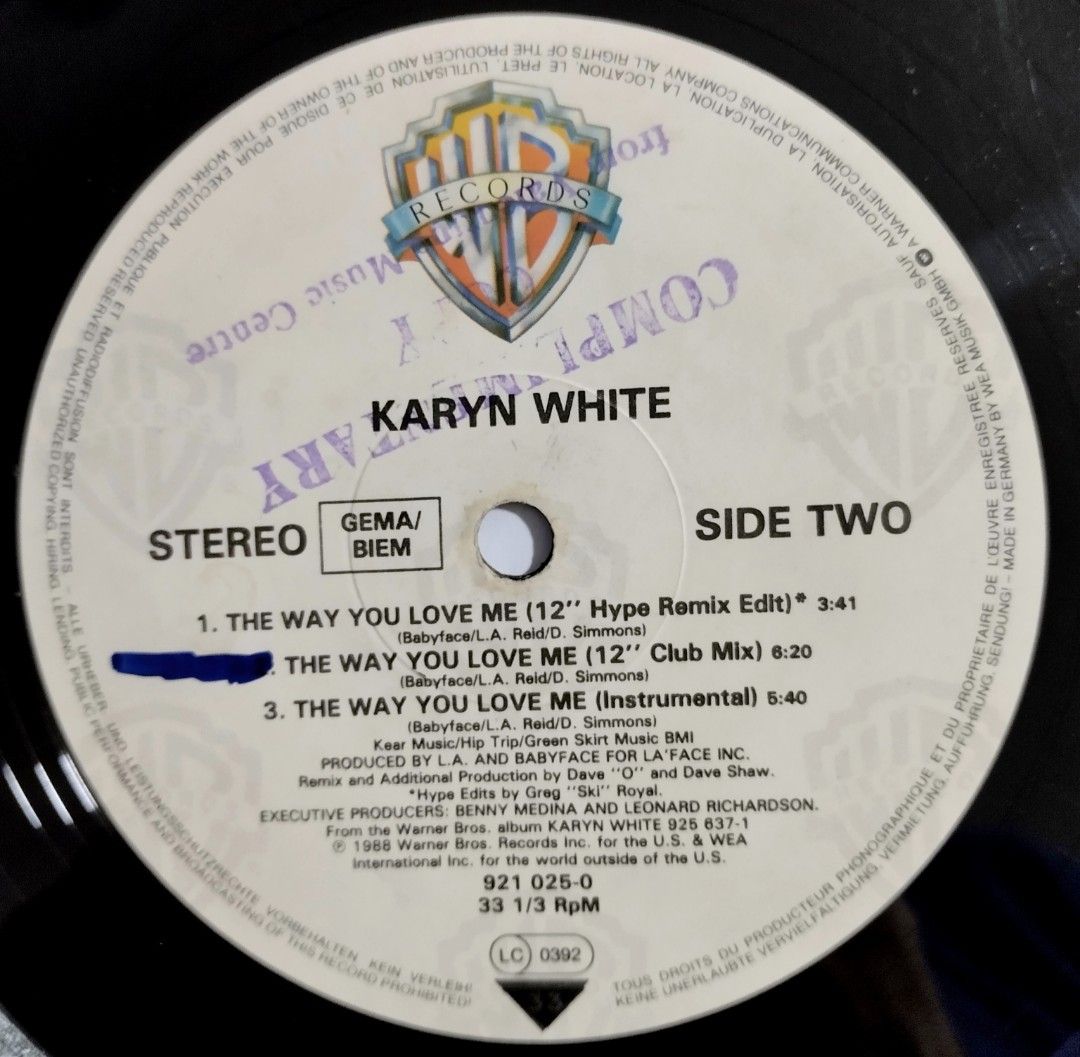 arth12 KARYN WHITE - The Way You Love Me (6 x Remixes) USA Press 12 ...