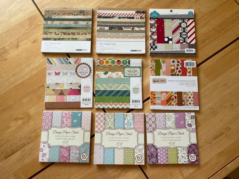 Assorted Craft Paper Pads, Hobbies & Toys, Stationery & Craft, Craft ...