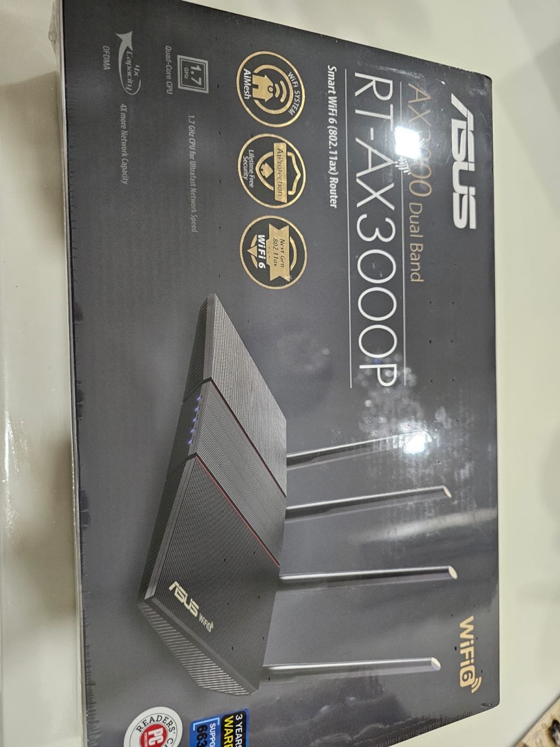 Asus RT-AX3000P wifi 6 router, Computers & Tech, Parts & Accessories ...