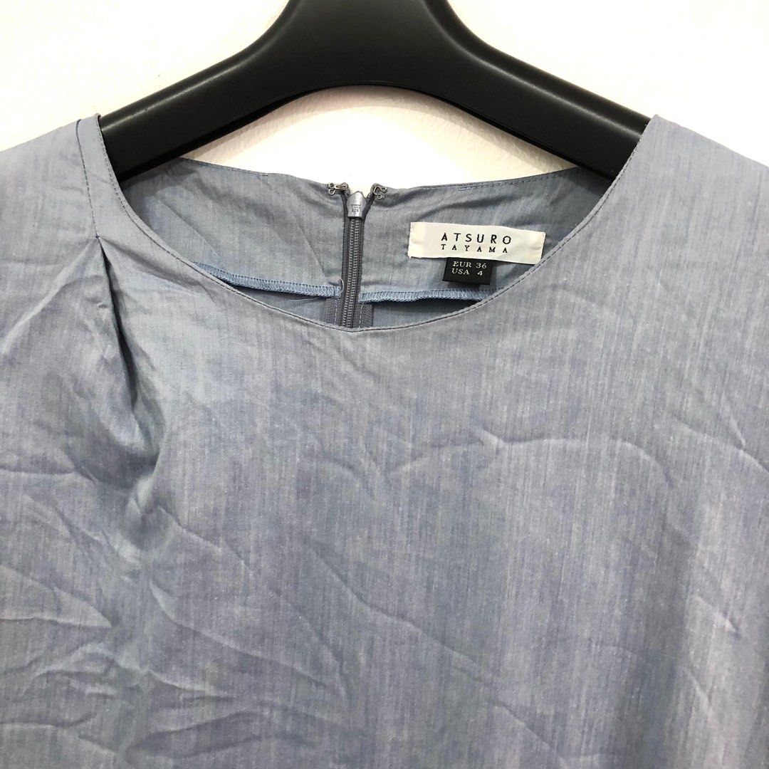 Atsuro Tayama Japan Light Blue Elegant Tops on Carousell