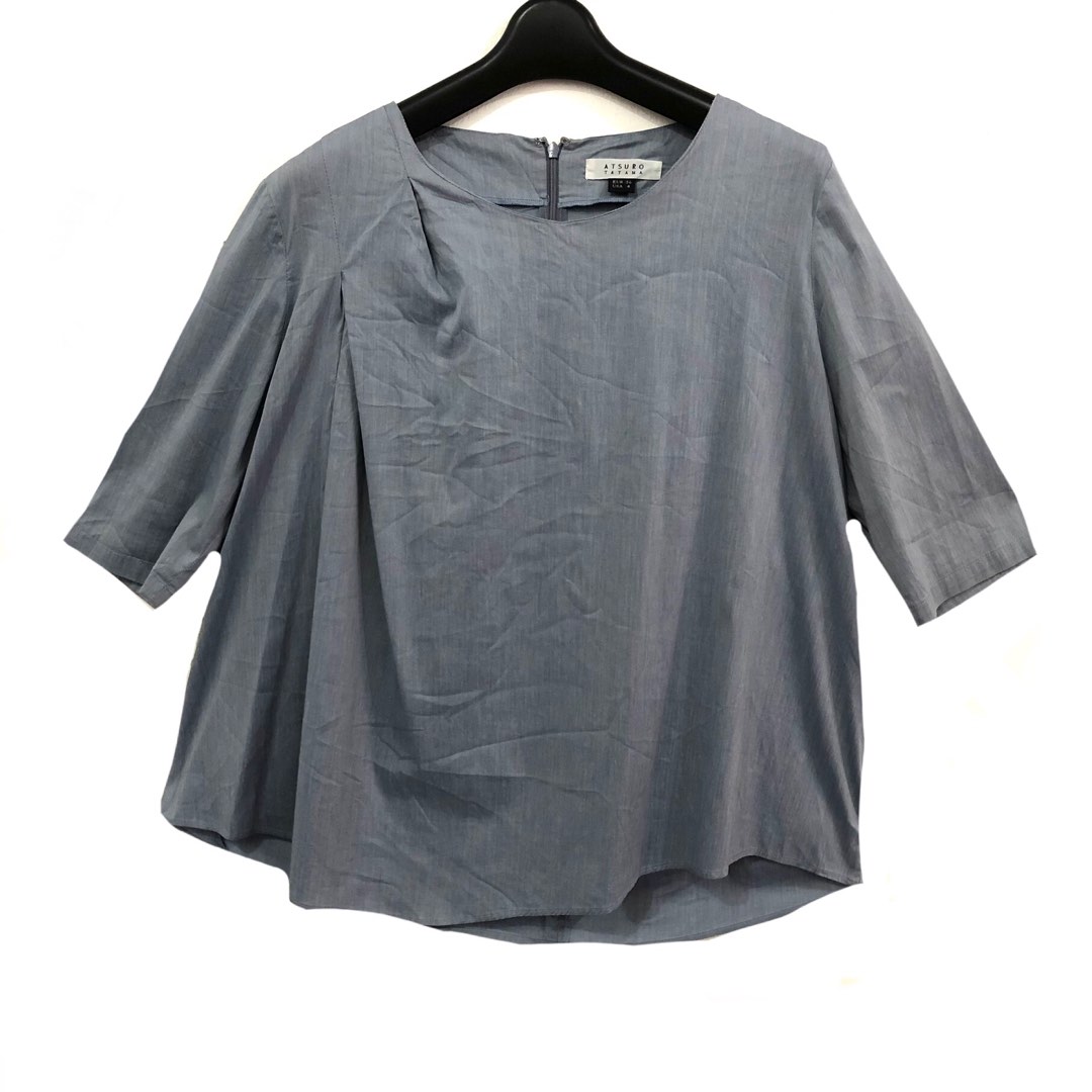 Atsuro Tayama Japan Light Blue Elegant Tops on Carousell