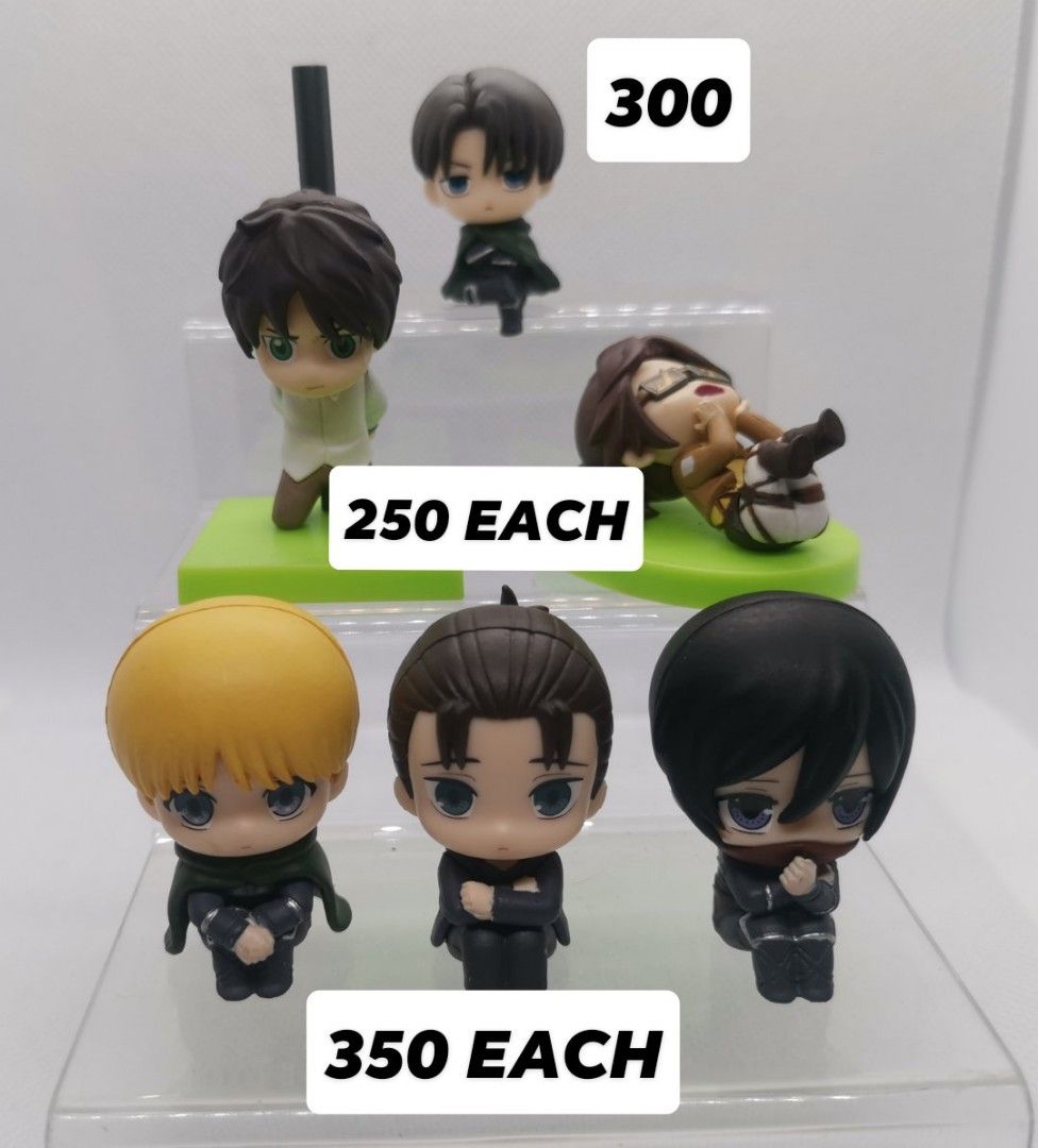 Attack on Titan chibis, Hobbies & Toys, Toys & Games on Carousell