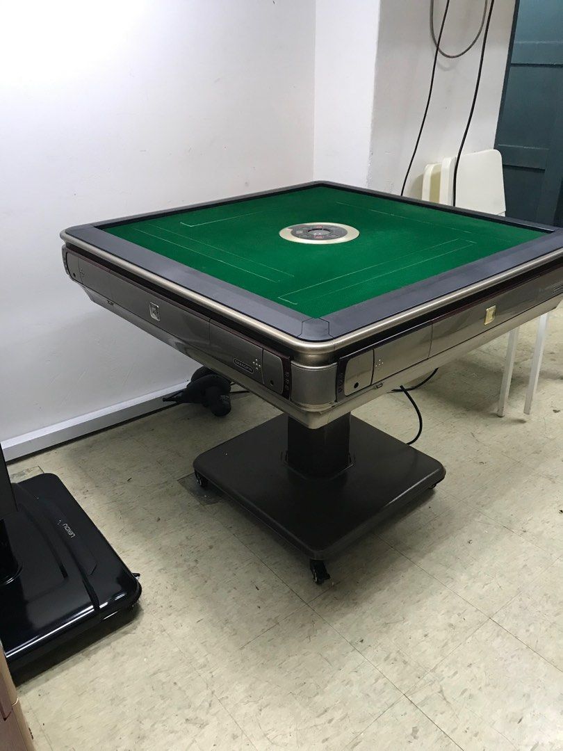 auto mahjong table (2nd hand set), Furniture & Home Living, Furniture ...