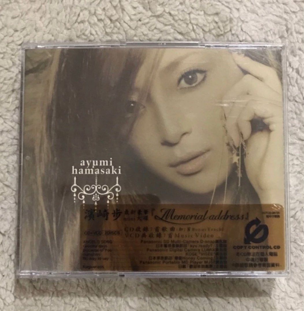 Ayumi Hamasaki- Memorial Address CD + VCD, Hobbies & Toys, Music & Media, CDs & DVDs on Carousell