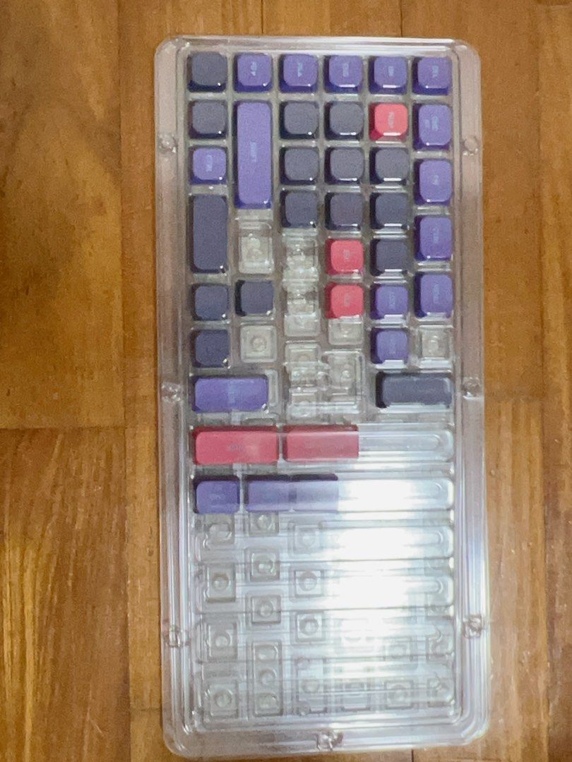 Azio Cascade Neon Flux (Dark) Slim Keycaps, Computers & Tech, Parts ...