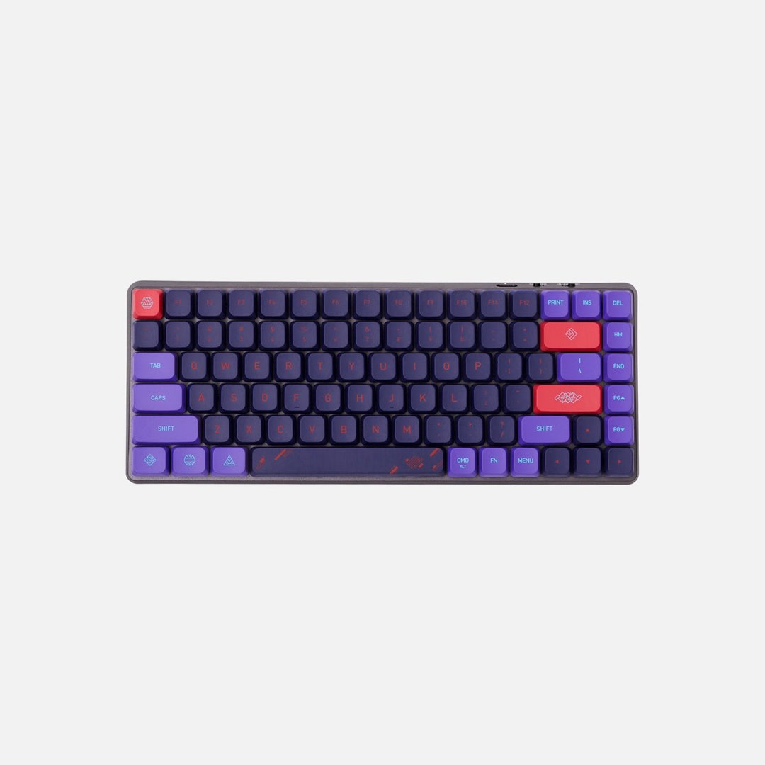 Azio Cascade Neon Flux (Dark) Slim Keycaps, Computers & Tech, Parts ...
