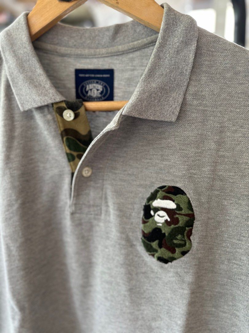 Bape polo shirt on Carousell