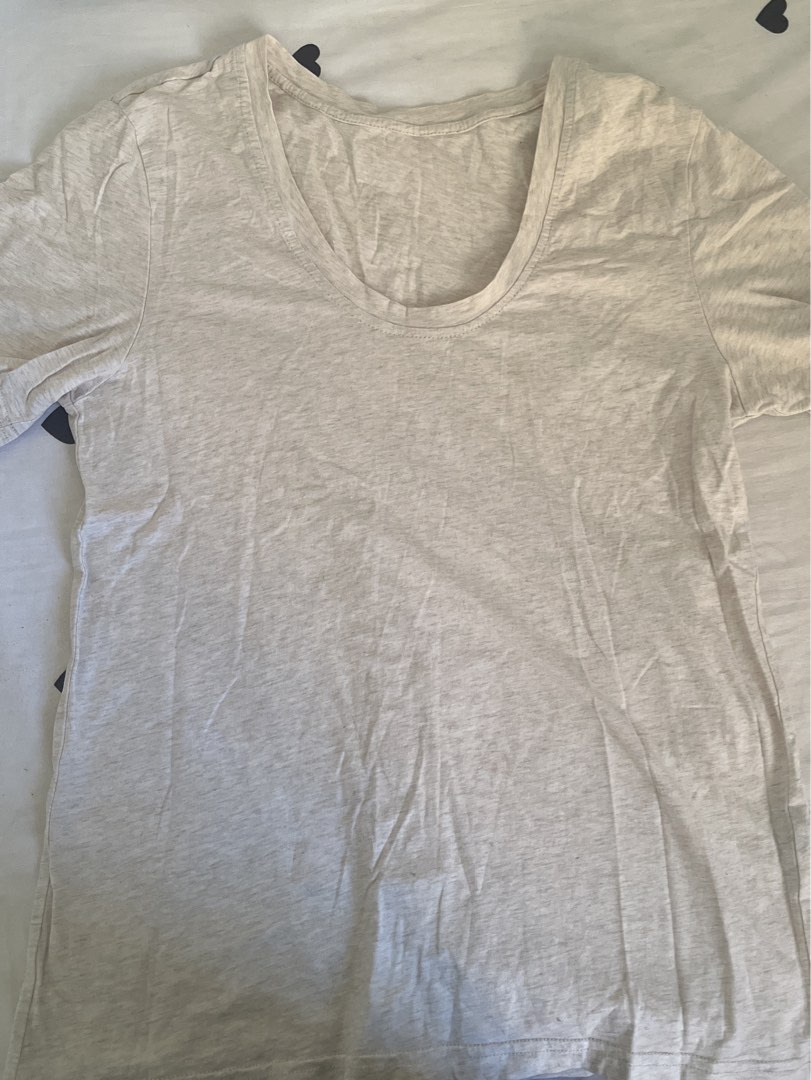 basic beige shirt, Women's Fashion, Tops, Shirts on Carousell