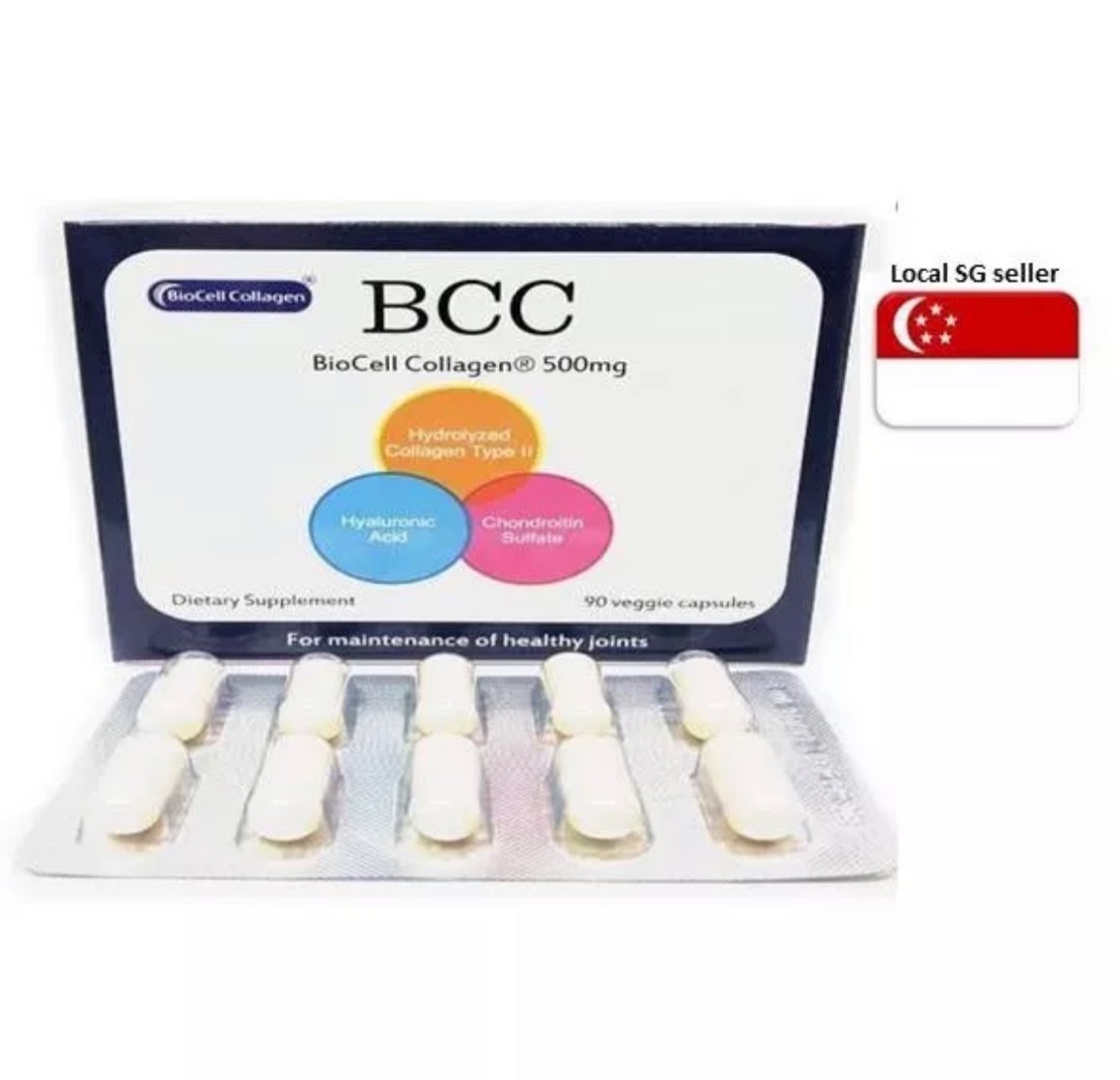 BCC BioCell Collagen 500mg 90s, Health & Nutrition, Health Supplements ...