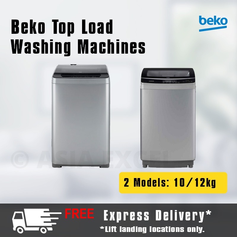 BEKO 10KG/12KG SILVER TOP LOAD WASHING MACHINE - MULTI MODELS [BTU1008S ...