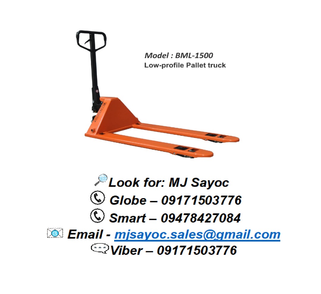 Bernmann BML-1500 Low-Profile Pallet Truck on Carousell