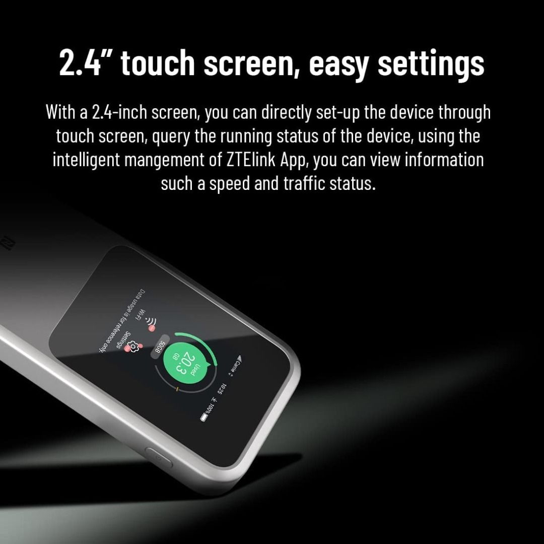 ZTE MU5120 5G MIFI Portable Hotspot (5G 2.7Gbps Share 10000MaH) WIFI 6 ...