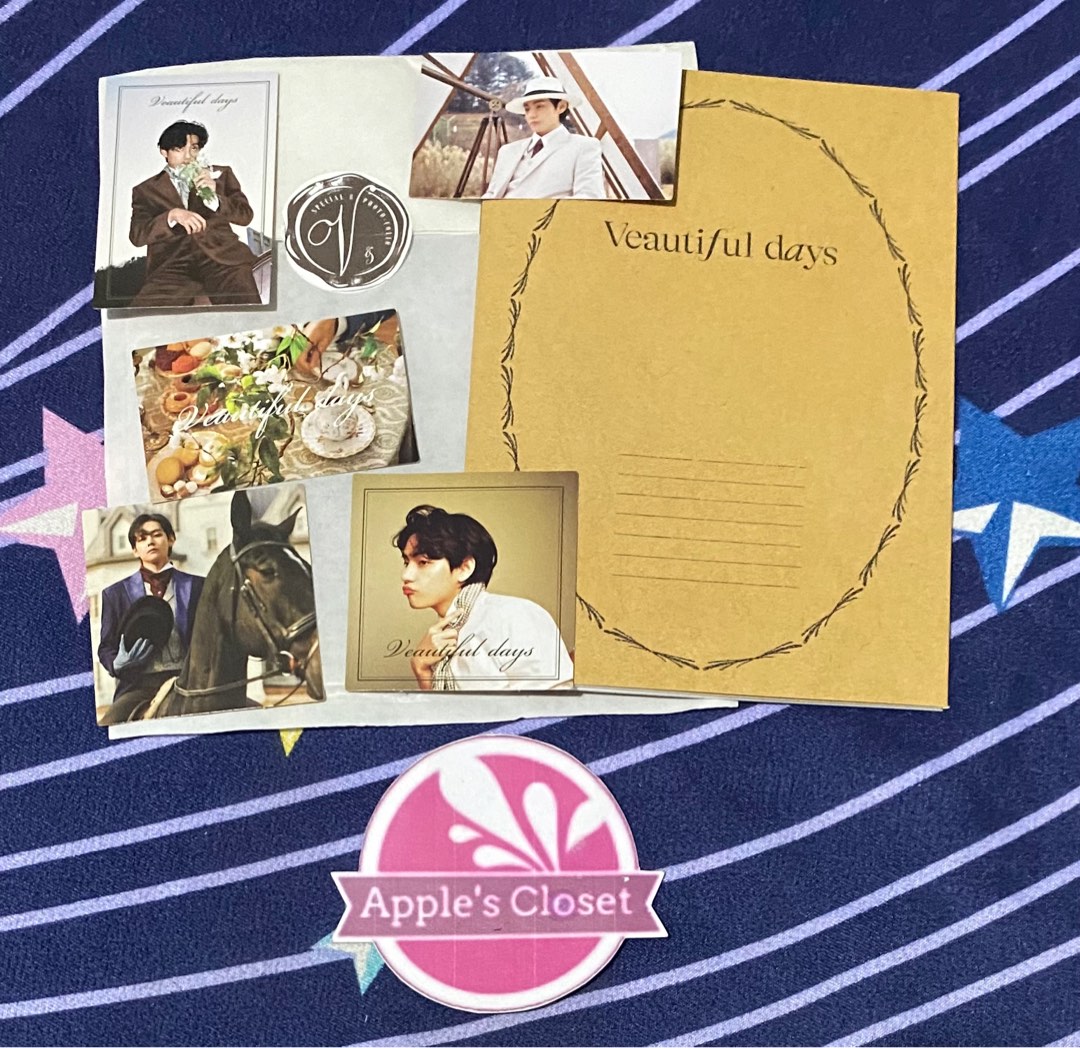 BTS V Photofolio: Mini Notes and Stickers, Hobbies & Toys, Memorabilia ...