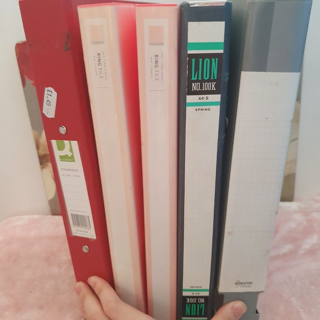 Bundle Assorted 2 Ring Binder Folder Kokuyo Askul Lion (some has scratches, bawal sa maselan ...