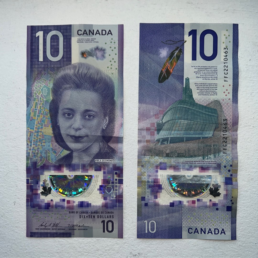 Canada $10 Commemorative Polymer Banknotes Paper Money, Hobbies & Toys ...