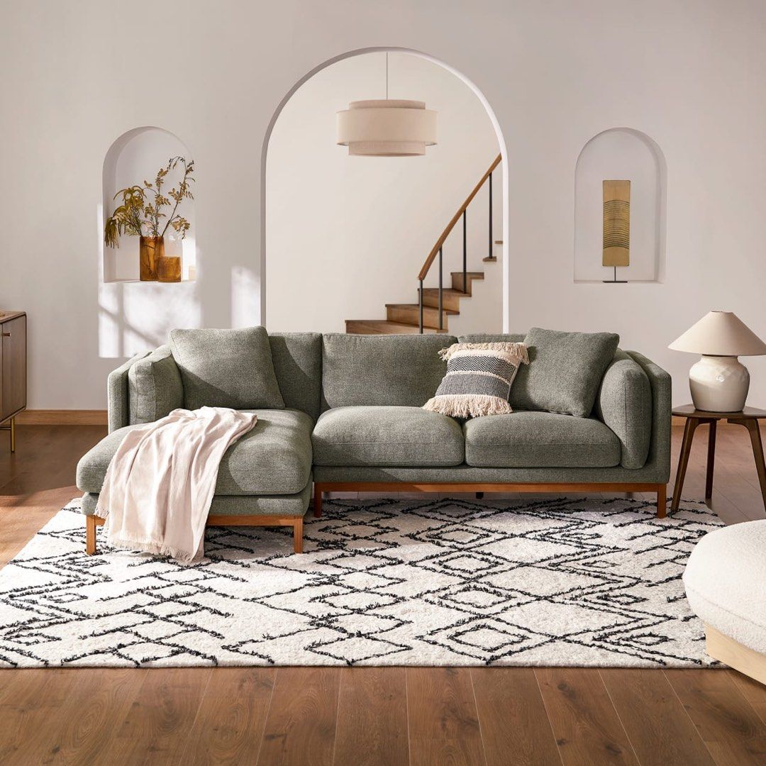 Castlery owen chaise sectional sofa, Furniture & Home Living, Furniture ...