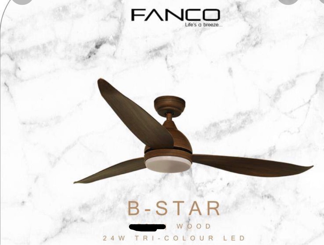 Ceiling Fan with Tri colour lights incl Remote (Fanco) , Furniture ...