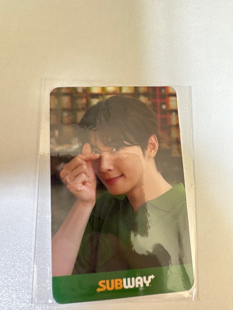 Cha Eun Woo photocard Subway, Hobbies & Toys, Memorabilia ...