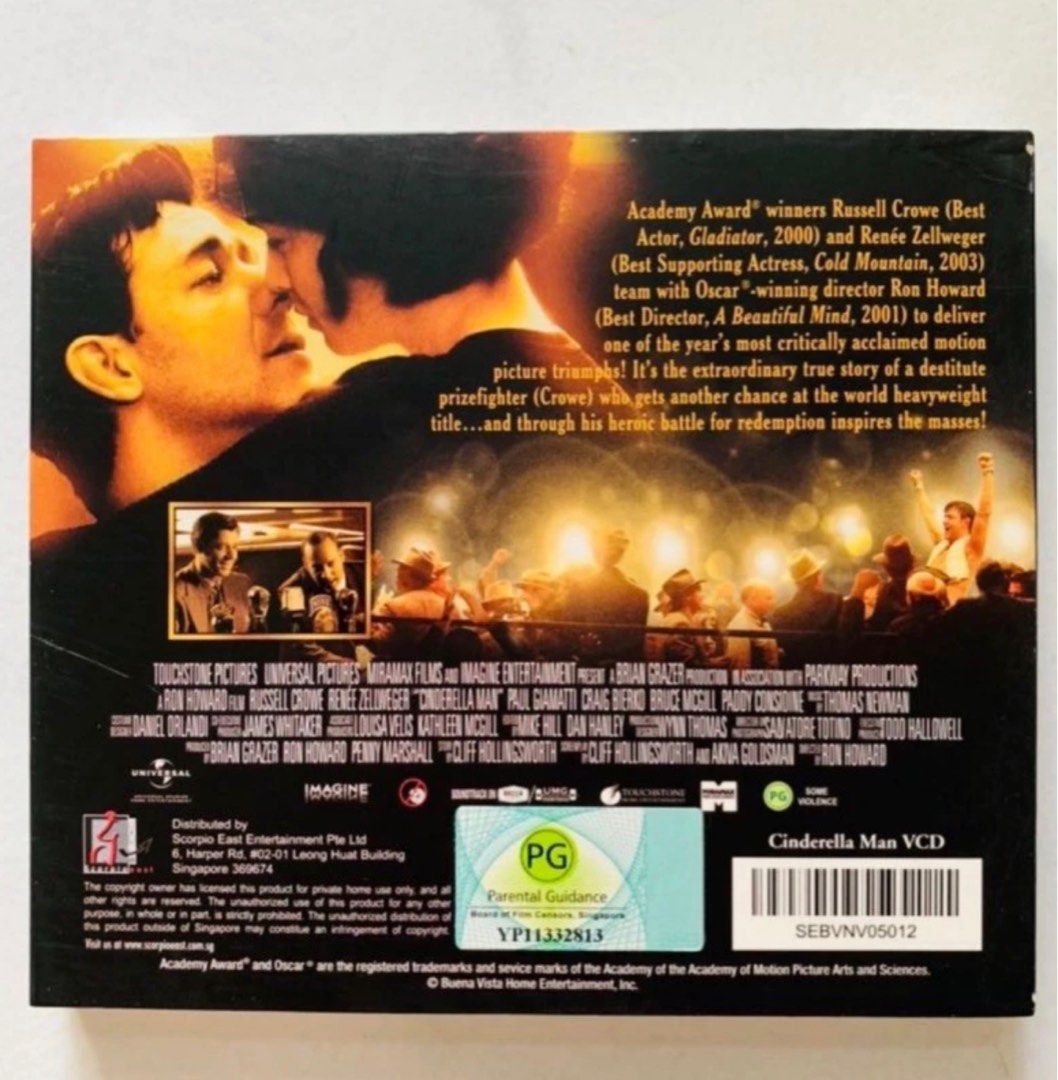 Cinderella Man VCD, Hobbies & Toys, Music & Media, CDs & DVDs on Carousell