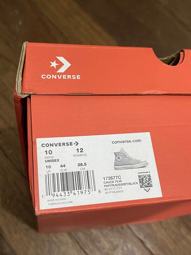 Converse CHUCK 70 Papyrus High cut, Men's Fashion, Footwear, Casual ...