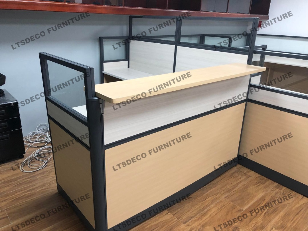 Cubicle with Counter Top Office Partition on Carousell