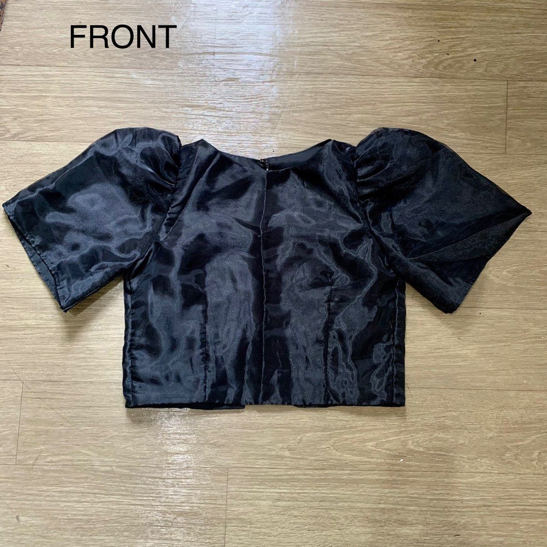 Customized Camisa Top Black Modern Filipiniana Inspired by Vania Romoff ...