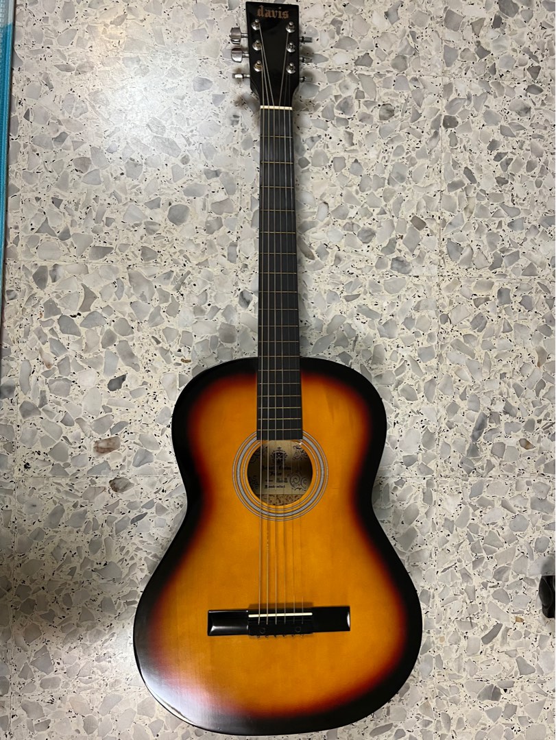Davis Acoustic Guitar, Hobbies & Toys, Music & Media, Musical ...