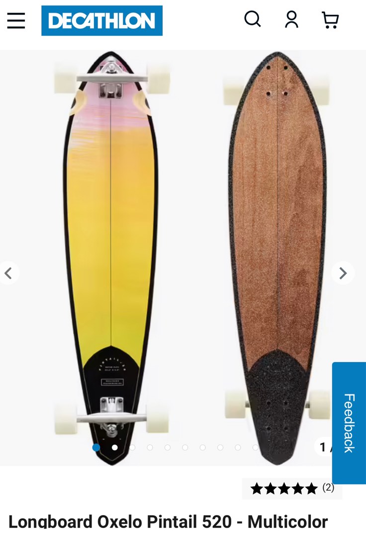 Decathlon Long Board- OXELO, Sports Equipment, Other Sports Equipment ...