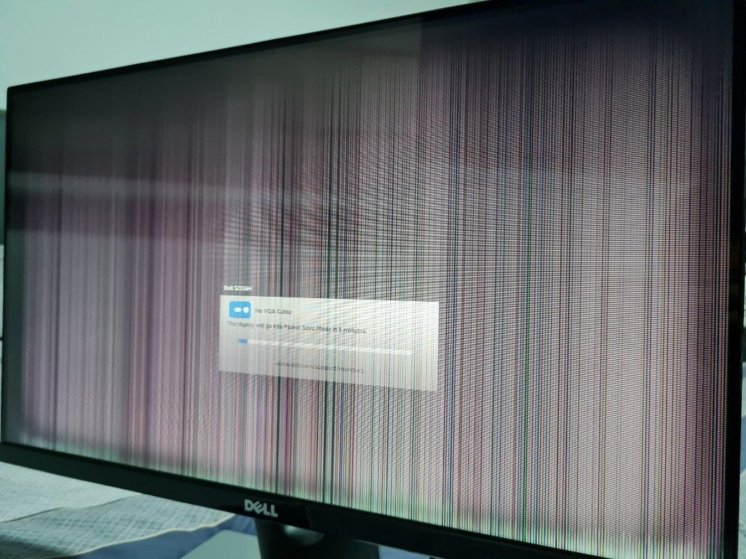 Damage Dell Monitor & cable, Video Gaming, Gaming Accessories, Cables ...