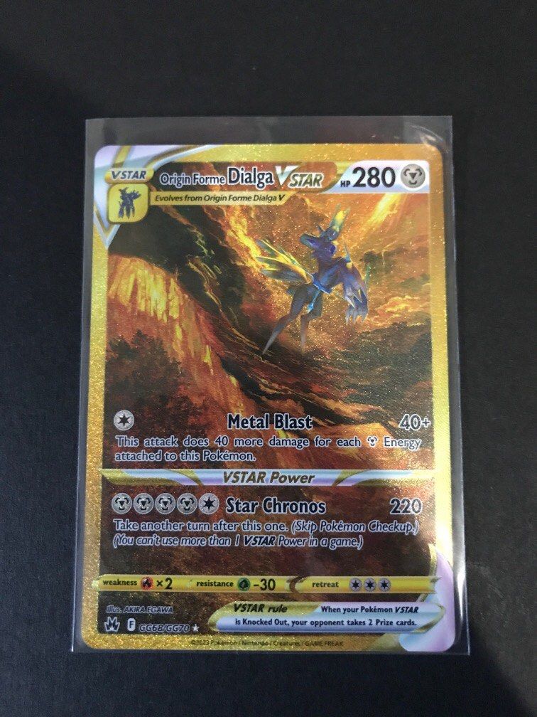 Dialga vstar gold crown zenith full art, Hobbies & Toys, Toys & Games ...