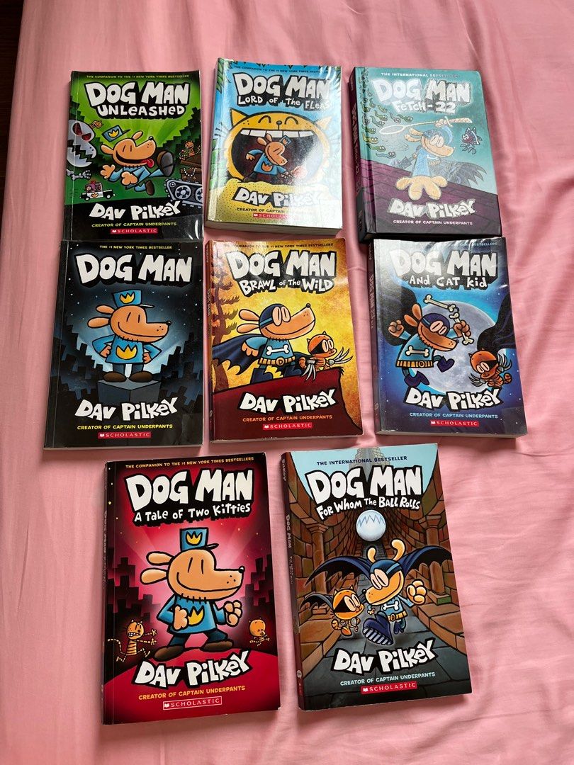 Dog Man series ( 8 books ) or individual, Hobbies & Toys, Books ...