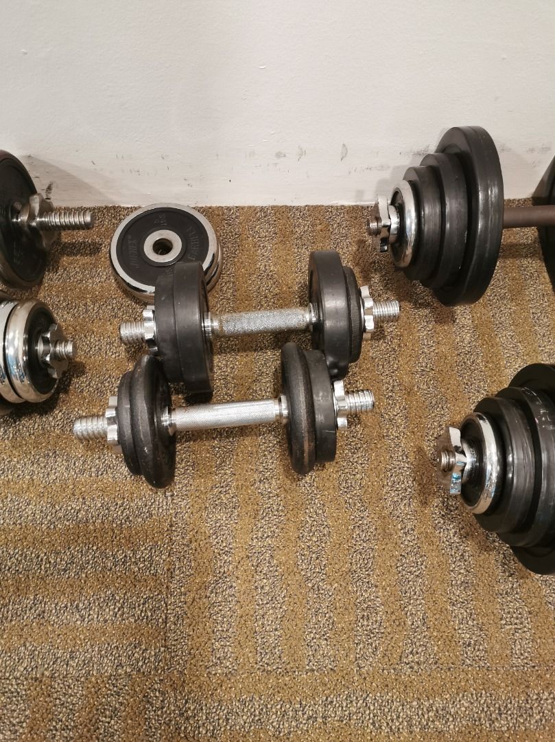 Dumbbell Set, Sports Equipment, Exercise & Fitness, Weights & Dumbbells ...