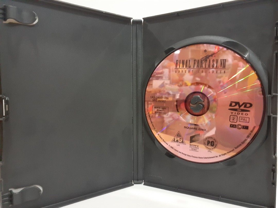 (DVD) Final Fantasy VII Advent Children, Hobbies & Toys, Music & Media ...